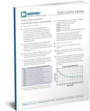 Design Considerations for Tooth Clutches/Brakes - SEPAC | SEPAC, Inc.